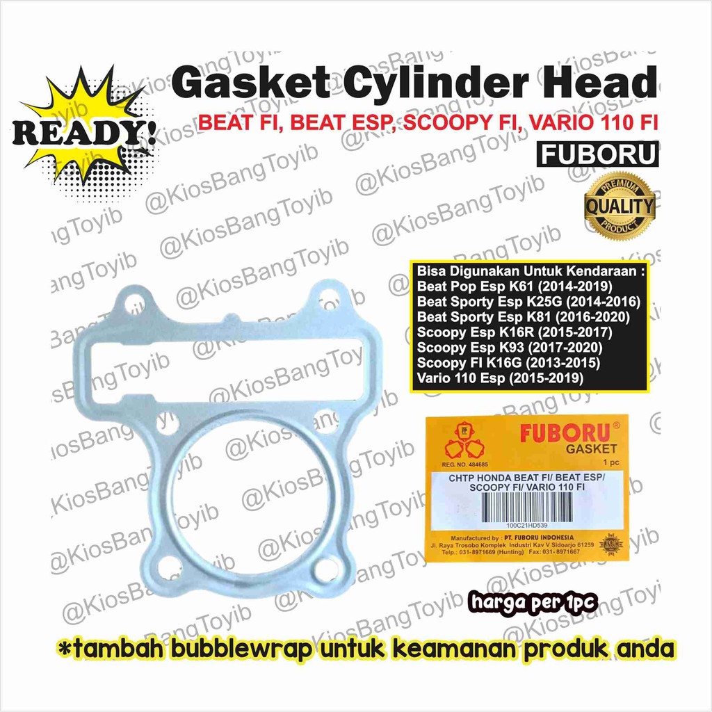 Jual Paking Packing Cylinder Cop Kop Head Beat FI Beat Esp Scoopy FI ...