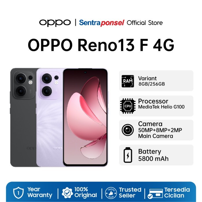 Jual OPPO Reno 13F 4G NFC 8GB/256GB - Garansi OPPO Indonesia | Shopee ...