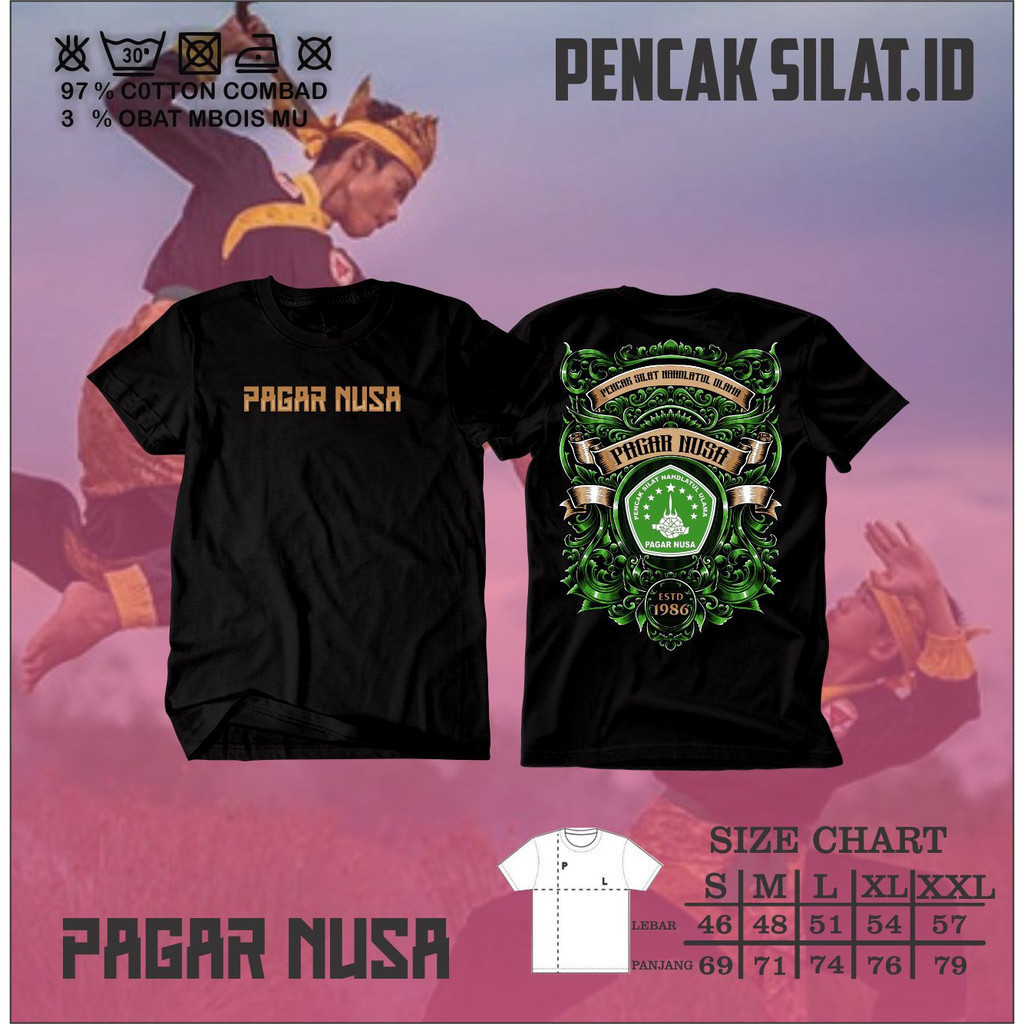 Jual KAOS TSHIRT PAGAR NUSA PENCAK SILAT KAOS TERBARU | Shopee Indonesia