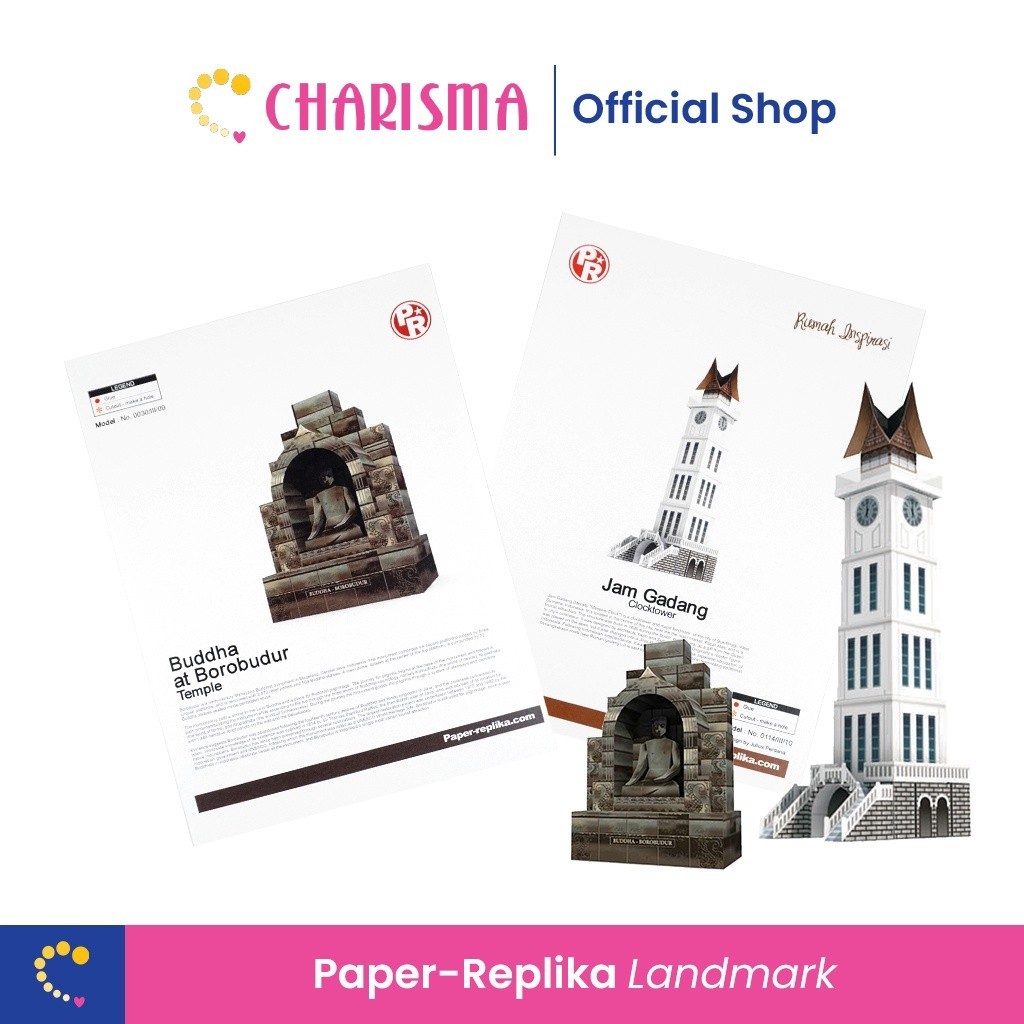 Jual Charisma Papercraft DIY Pola Kertas Motif Landmark - Creation ...