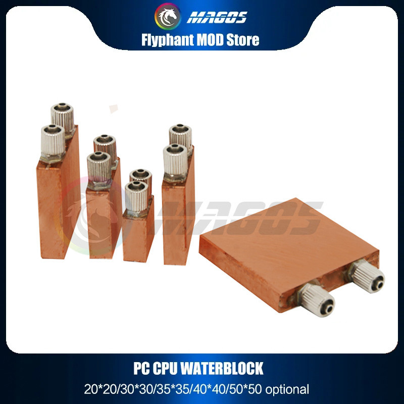 Jual Water Cooled Block Pure Copper CPU Semiconductor Water Cooling ...