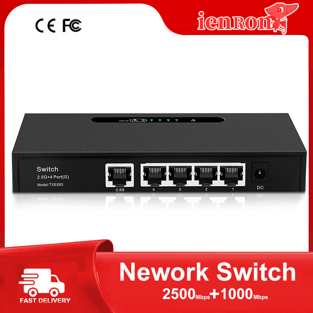 Jual IENRON 2.5G Ethernet Switch 5 Ports Smart Network Switch 10/100 ...