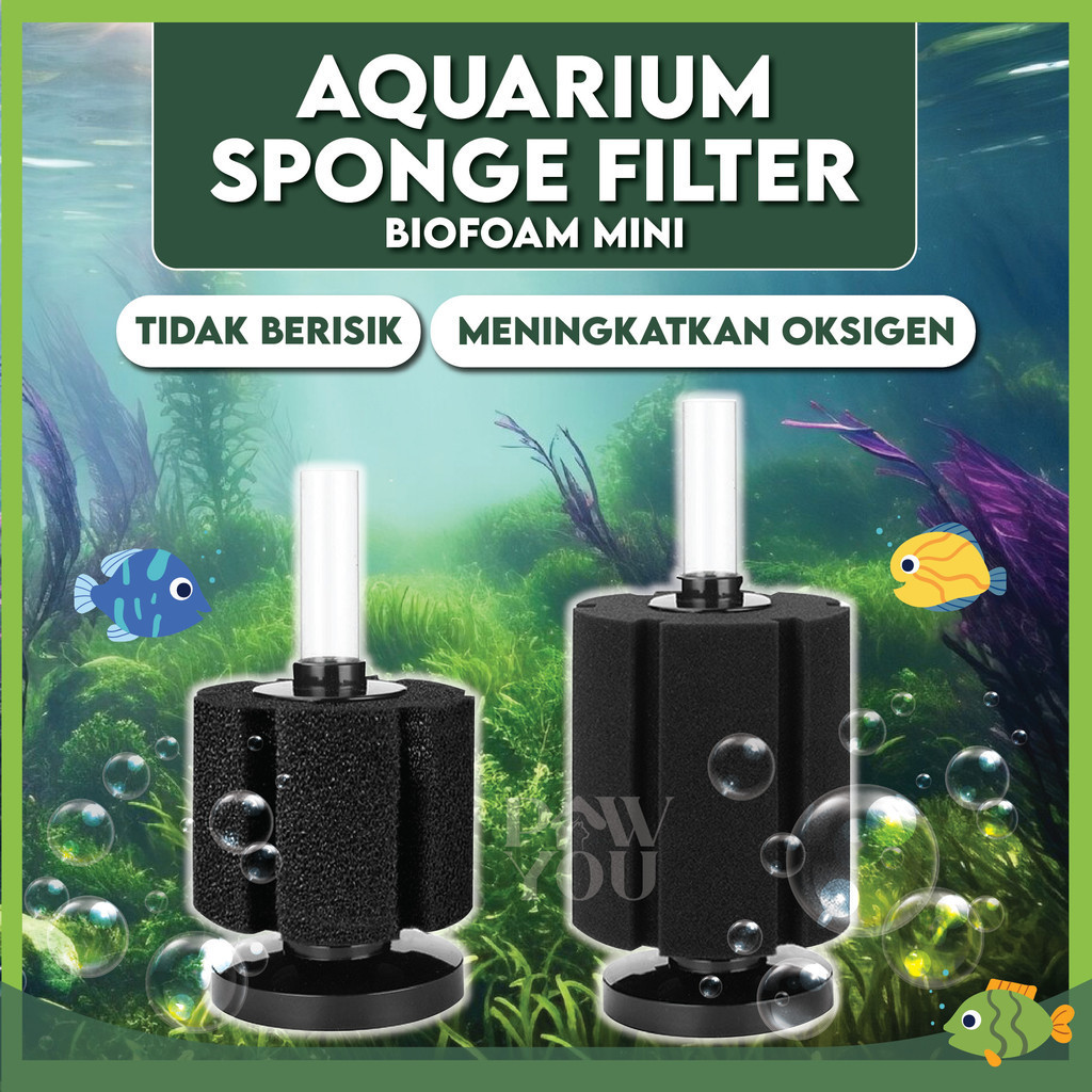 Jual Aquarium Sponge Filter Mini Biofoam 2835 2836 Akuarium Aquascape ...