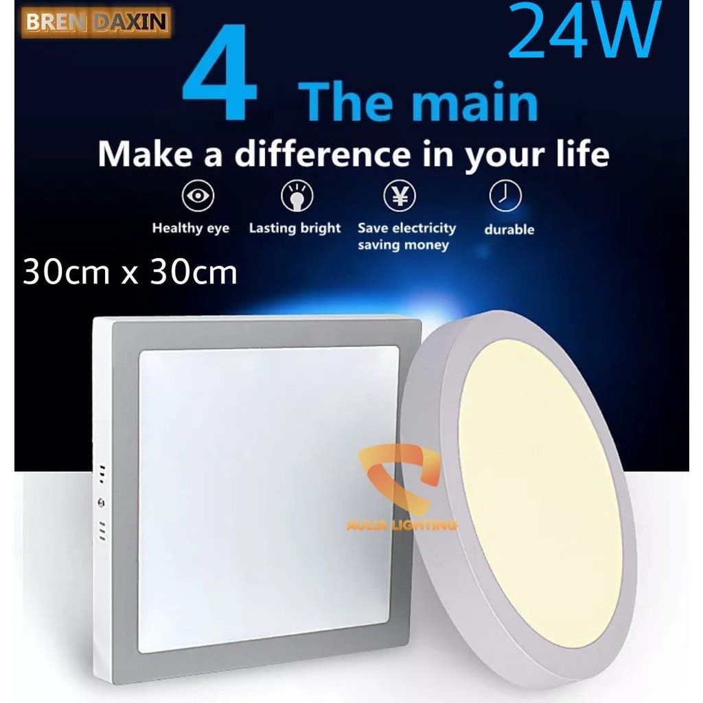 Jual LAMPU DOWNLIGHT LED 24W OUTBOW PANEL OB 24 WATT HIAS UNTUK DAK COR TEMPEL MINIMALIS KAMAR ...