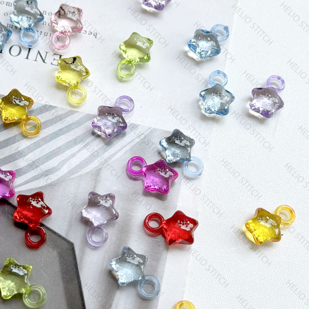 Jual 15 gr Manik-manik Charm Transparan - Bintang Gendut Gantung ...