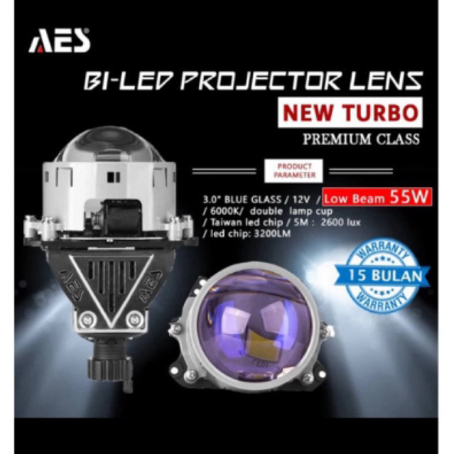 Jual BILED AES TURBO GEN 2 55Watt 3inch | Shopee Indonesia