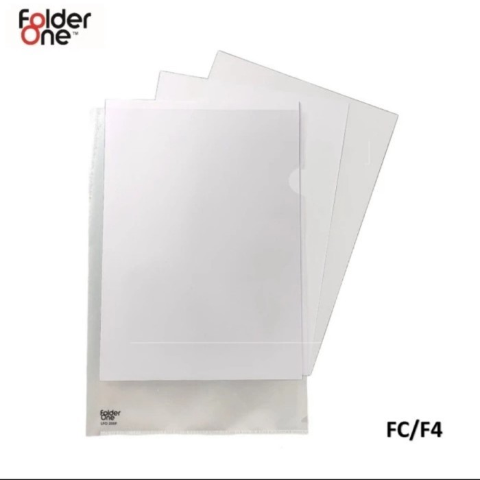 Jual Folder One Map L Plastik F4 LFO 100F Transparant (1 Pak isi 12 ...