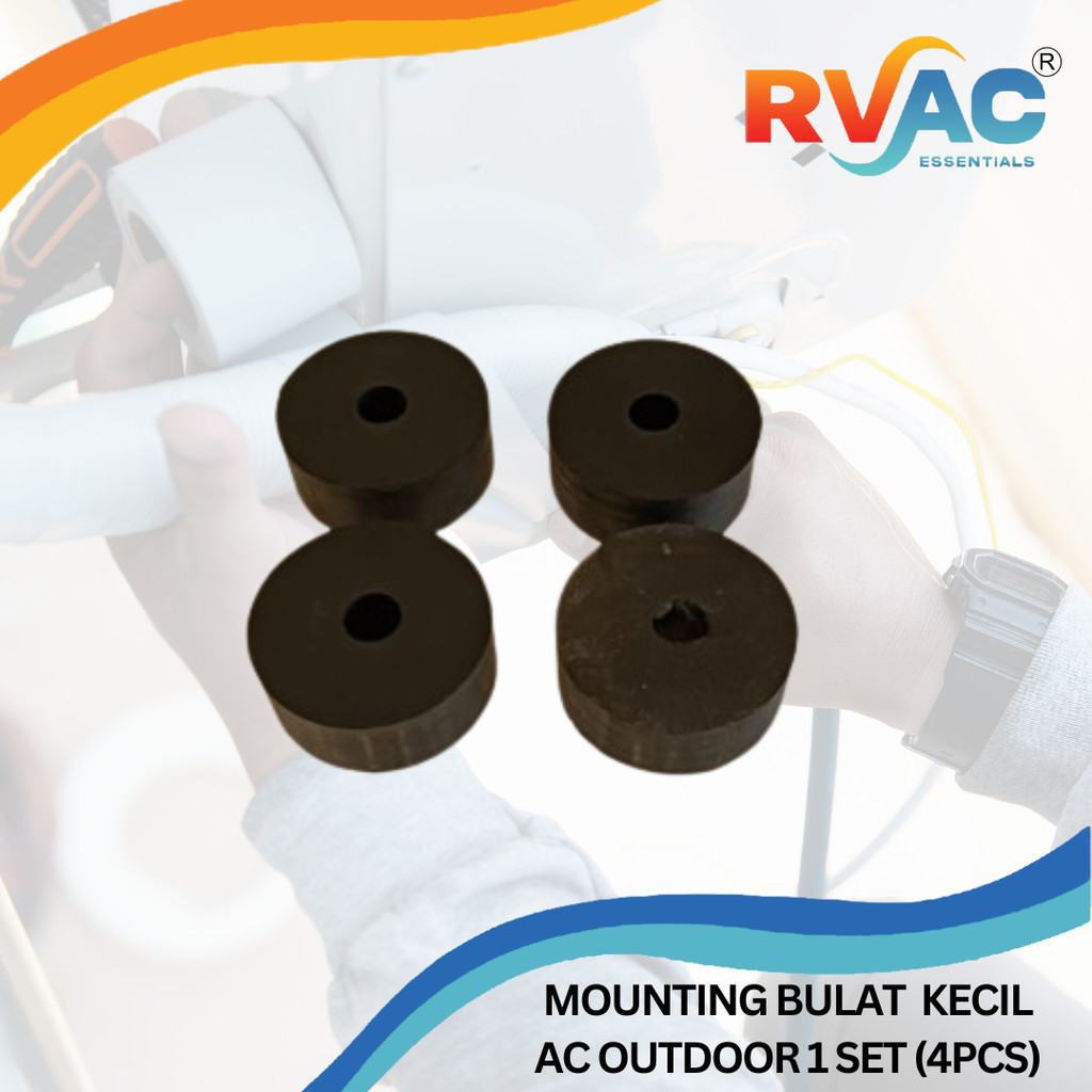 Jual Karet Mounting Bulat AC Kecil 20 x 50 mm | 1 Set 4 Pcs | Shopee ...