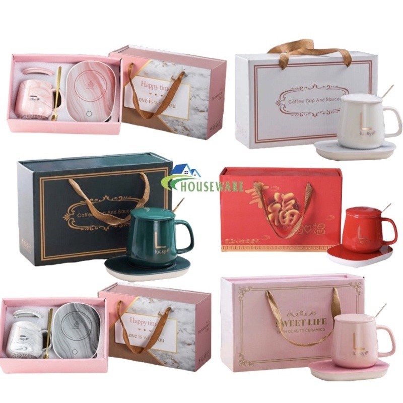 Jual HOUSEWARE - GELAS SET KERAMIK LENGKAP DENGAN ALAT PEMANAS CANGKIR ...