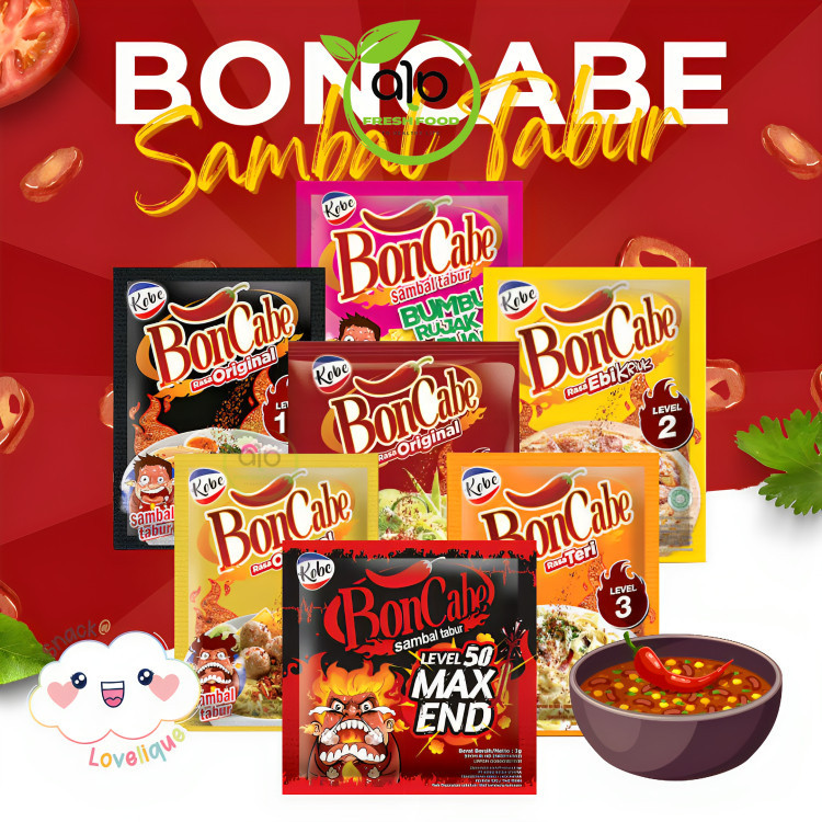 Jual Bon Cabe Sachet Sambal Tabur Level All - Variant - ( Level 2 ...