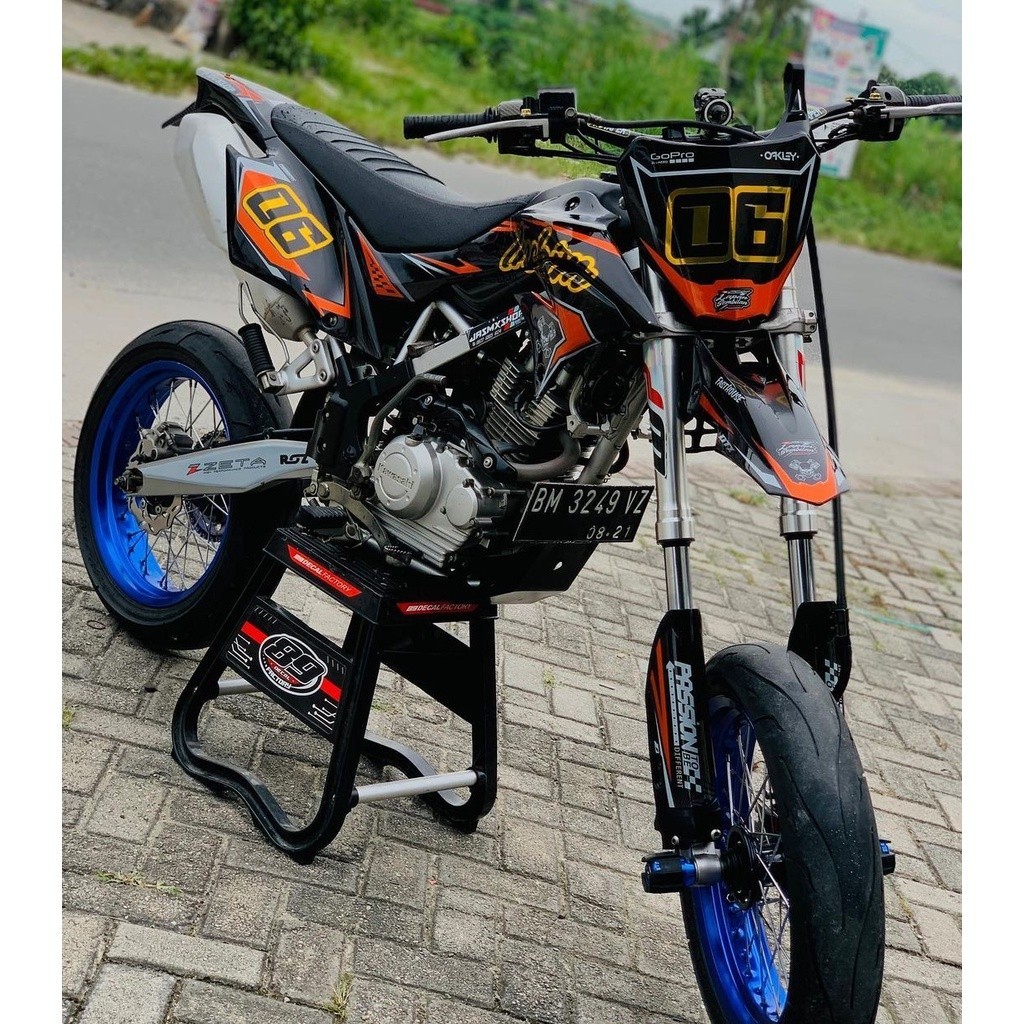 Jual Decal/Stiker WR155/Gordon/ D'Tracker /CRF /KLX BF full body(Bisa ...