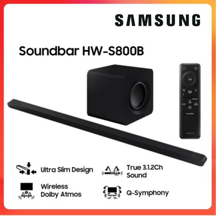 Jual SAMSUNG HW S800B / HW-S800B Ultra Slim soundbar wireless Atmos ...