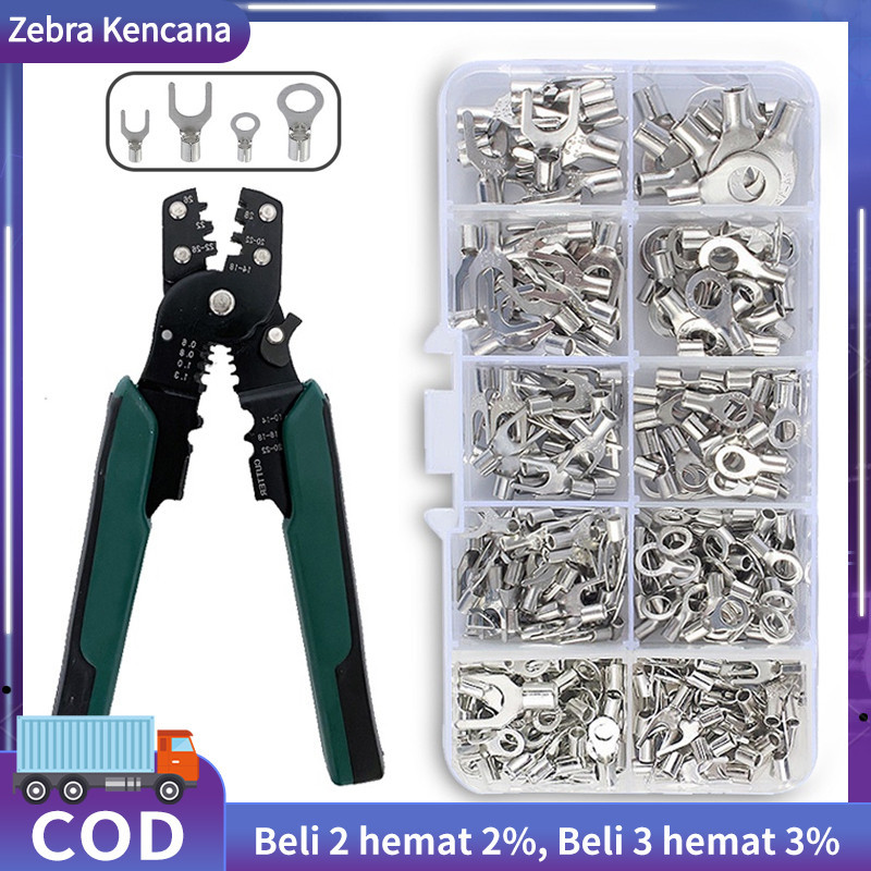 Jual 320PCS Skun Kabel Kuningan Terminal Sekun Besar dan Kecil+Skun ...
