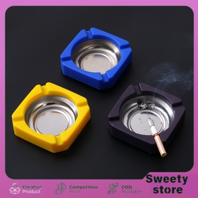 Jual ASBAK ROKOK/Asbak Tempat Abu Rokok Stainless/Tempat Abu Rokok ...