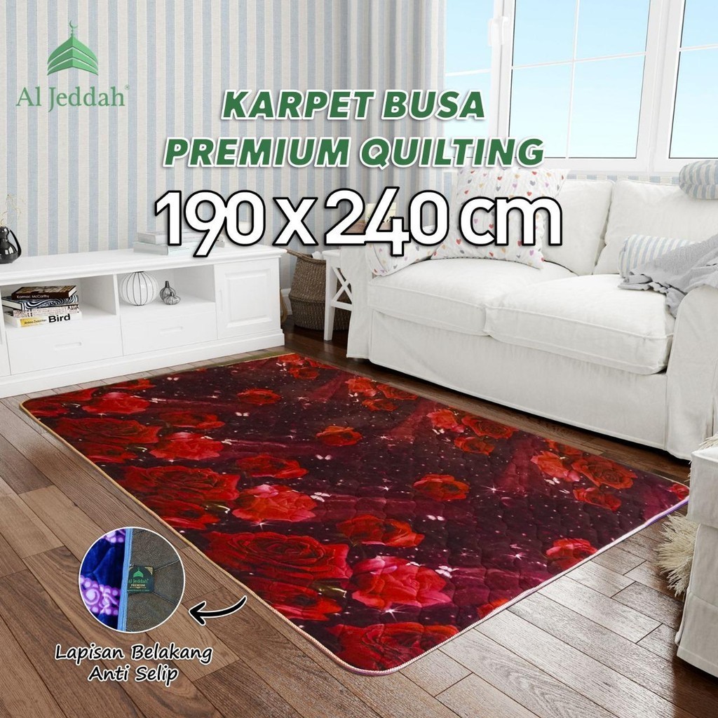 Jual Karpet Busa Malaysia Quilting 190x240CM Anti Slip Busa Premium ...