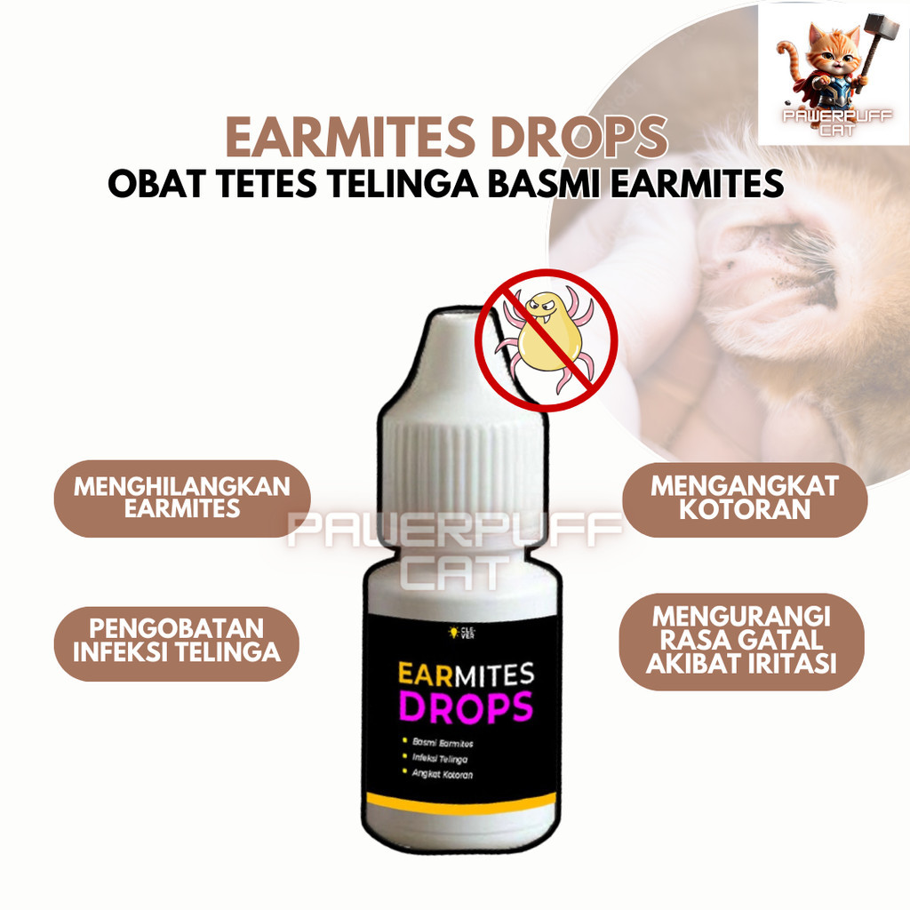 Jual PPC Clever Solutions Earmites Drops Obat Tetes Kutu Telinga 10ml ...