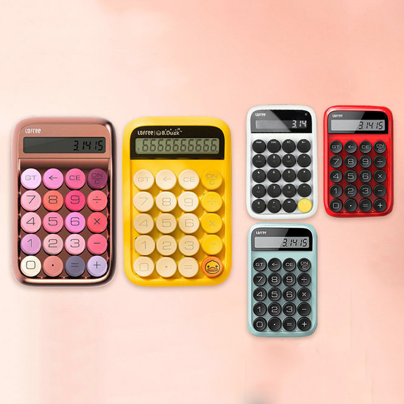 Jual Cute Cartoon Mechanical Keyboard Calculator Office Study Exam ...