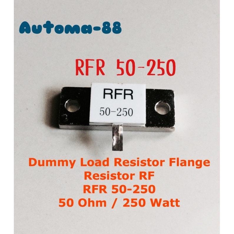 Jual Resistor RF Flange 50 Ohm 250 Watt RFR 50-250 Dummy Load Resistor ...