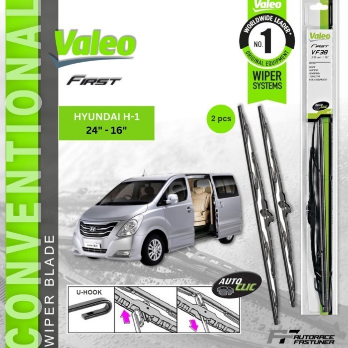 Jual Wiper VALEO Hyundai H-1 1 set 24-16 Conventional Blade | Shopee ...