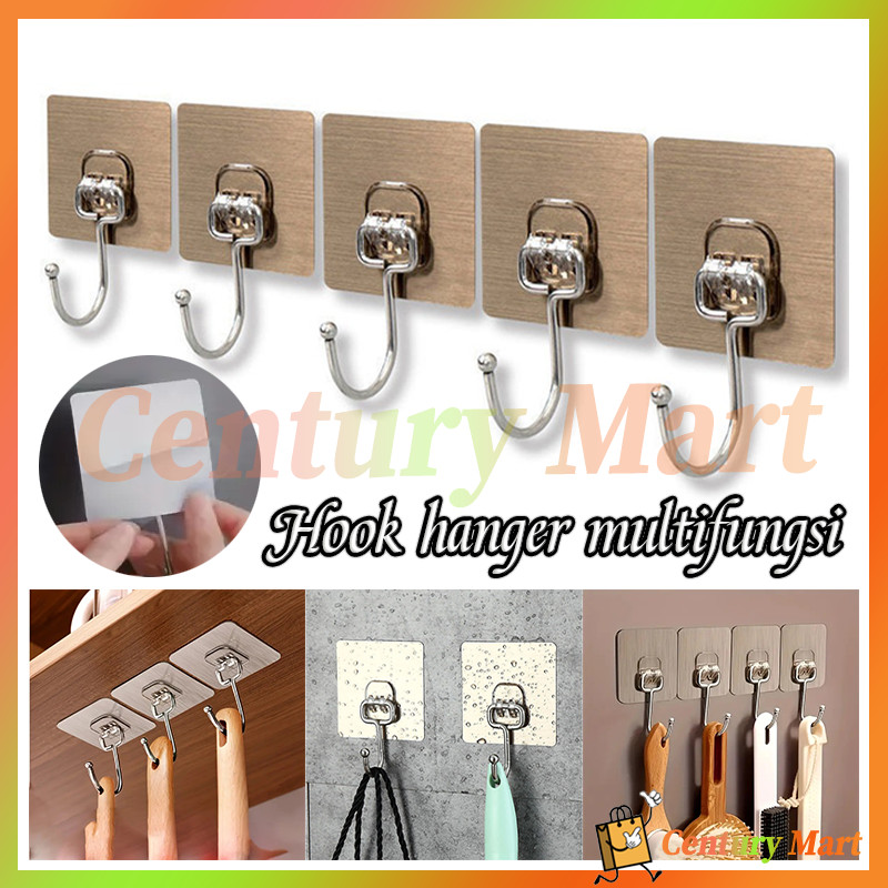 Jual Hook hanger multifungsi/Gantungan tempel dinding hook/gantungan ...