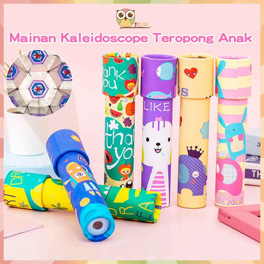 Jual JCHO Mainan Kaleidoskop Anak Edukasi Kaleidoskop Teropong Bunga ...