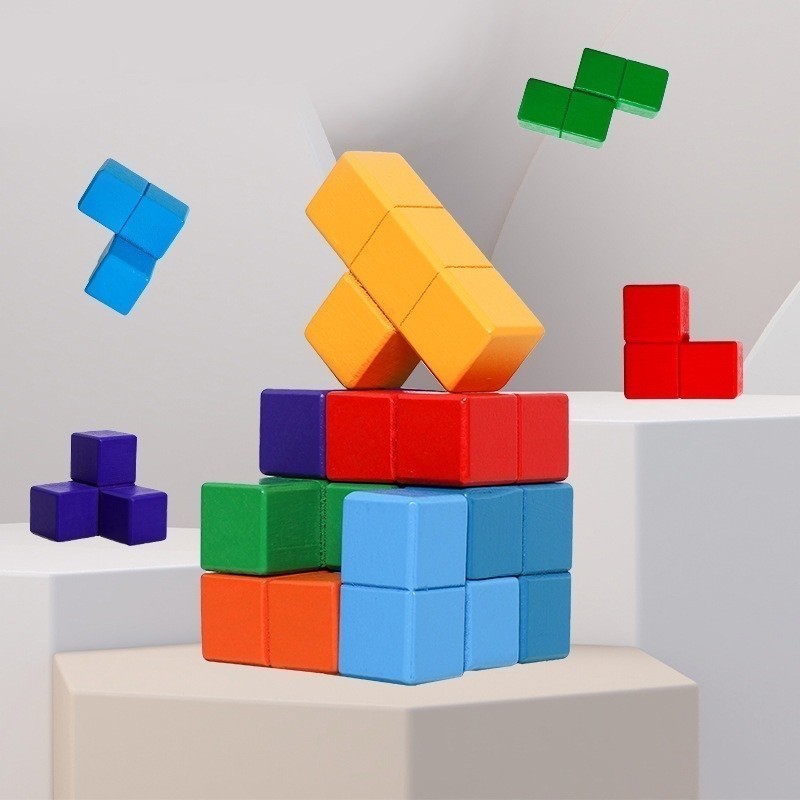 Jual GROSIRMAINANJKT Mainan edukasi PUZZLE RUBIK TETRIS KUBUS 3D ...