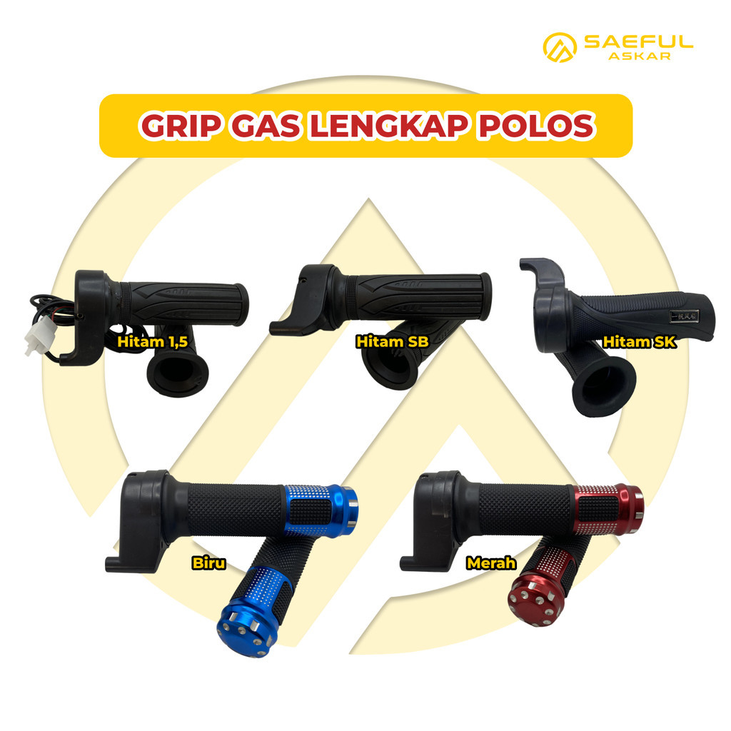 Jual Handle Grip Gas Lengkap Polos Throttle Akselerator Sepeda Listrik ...
