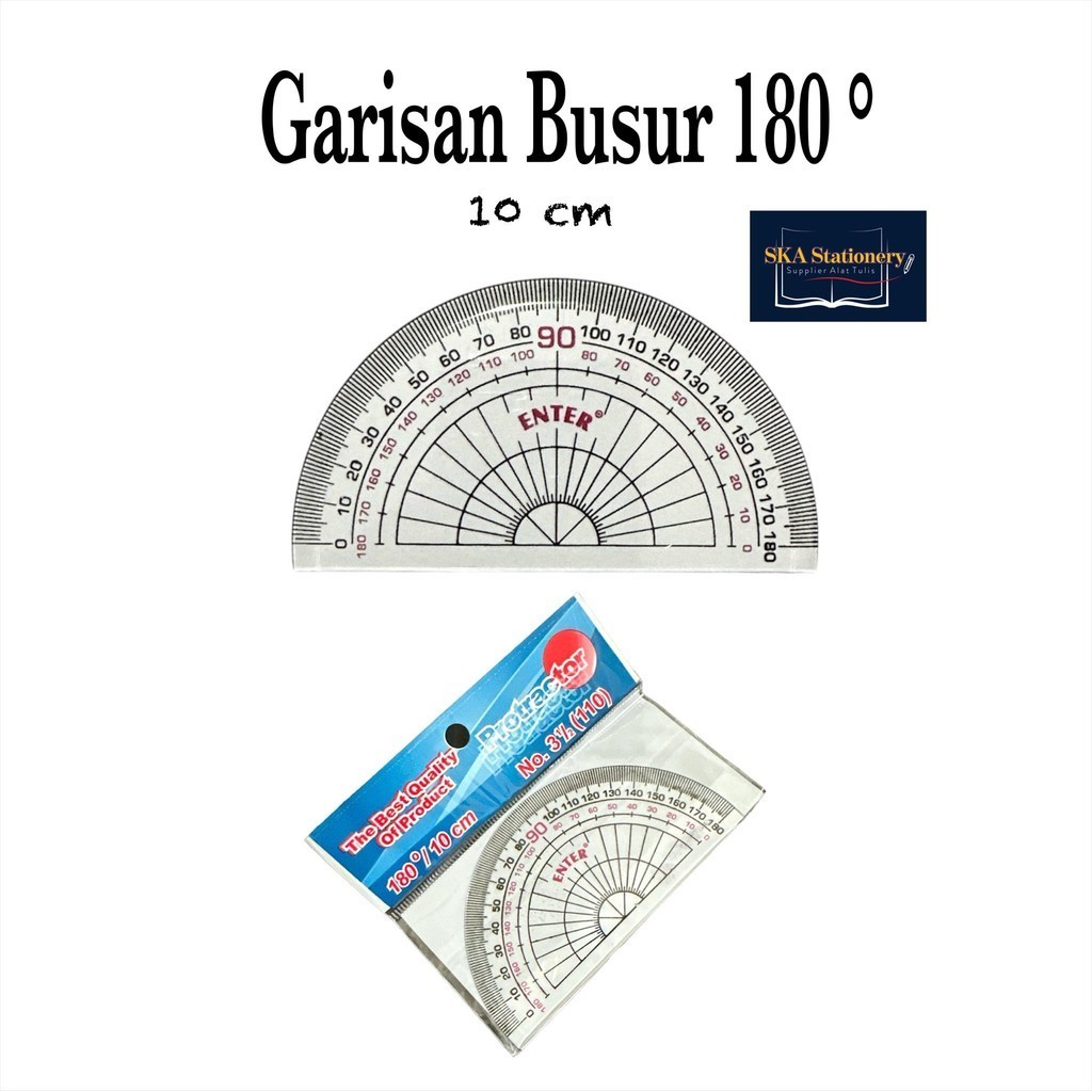 Jual Penggaris/Mistar Busur TEBAL 180 Derajat No 110 (Pcs) | Shopee ...