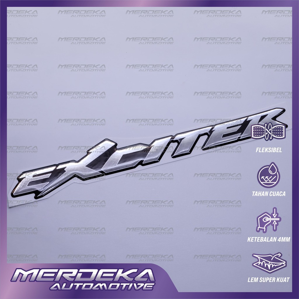 Jual Emblem yamaha exciter / emblem timbul yamaha exciter 155 / emblem ...