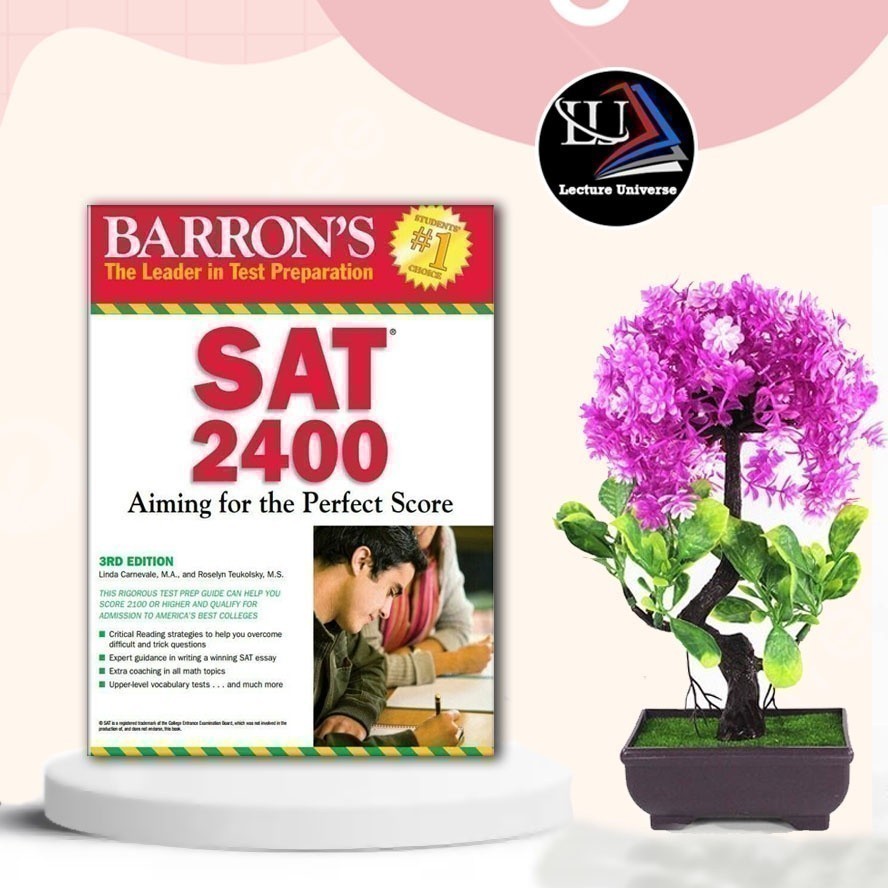 Jual Cetak Barron's SAT 2400: Aiming for the Perfect Score 3th edition | Shopee Indonesia