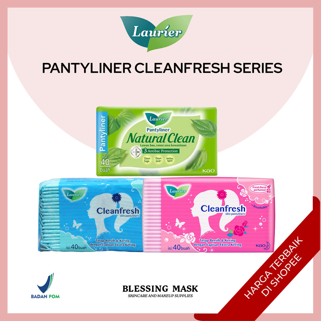 Jual Laurier Pantyliner Cleanfresh Perfumed | Non Perfumed | Natural ...