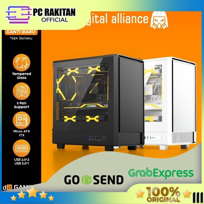 Jual DIGITAL ALLIANCE PC CASING ELITE MATX WHITE | Shopee Indonesia