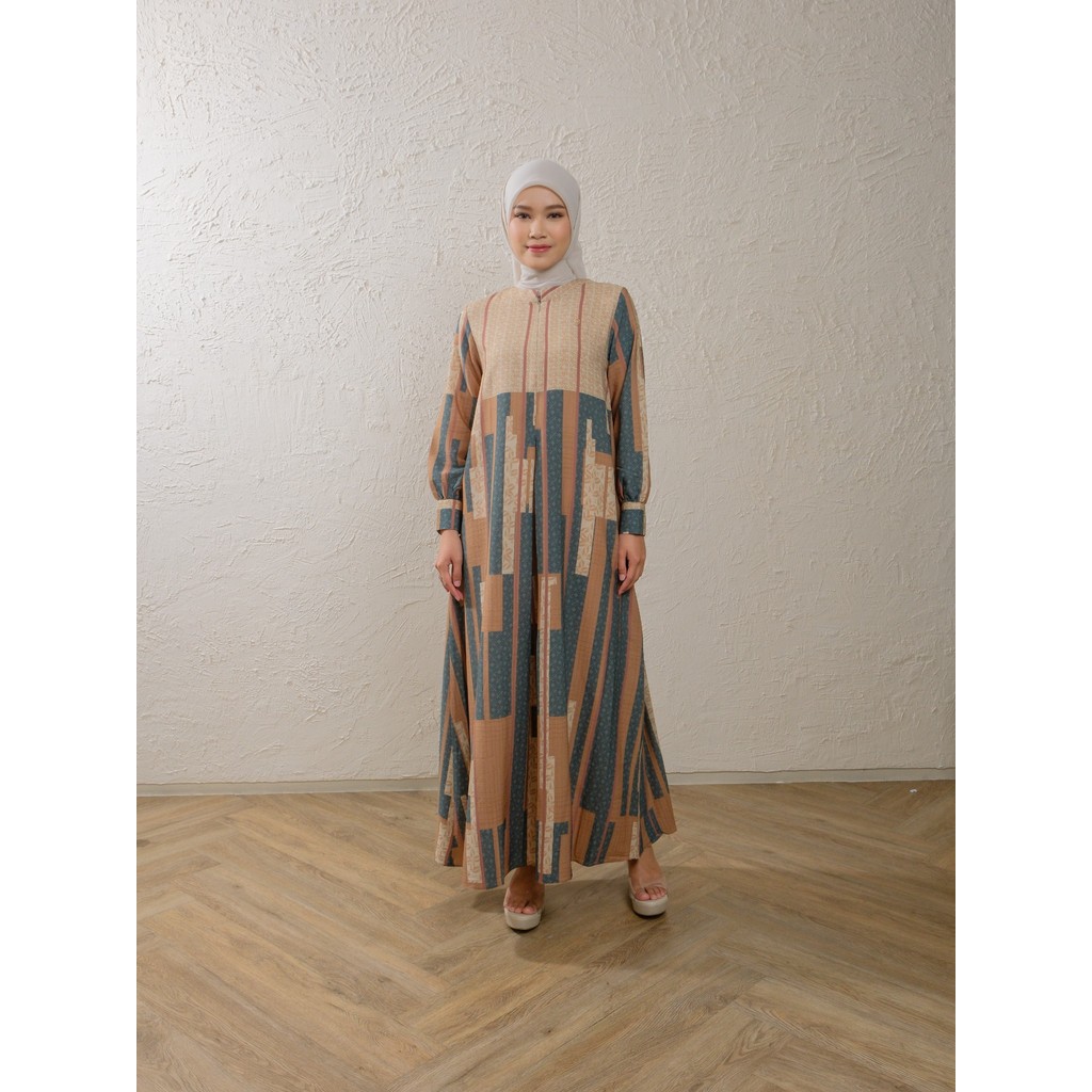 Jual Muda Official New Ishwari Dress - Walnut | Shopee Indonesia