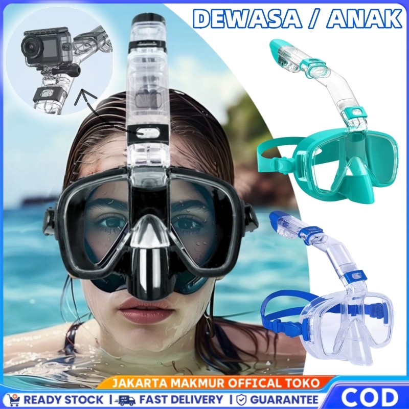 Jual Profesional Snorkle Mask Diving Alat Selam Snorkling Masker Anti ...
