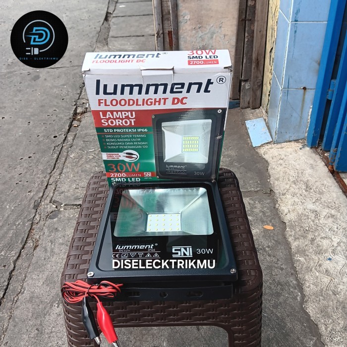 Jual LED FLOODLIGHT DC LUMMENT/LAMPU SOROT DC LUMMENT IP66 12V 30 WAT ...