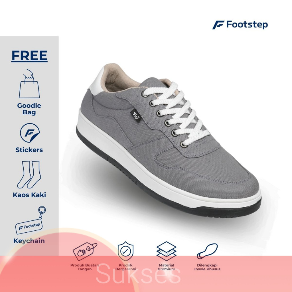 Jual Footstep Footwear Sepatu Pria Sneakers Apollo Grey Original ...