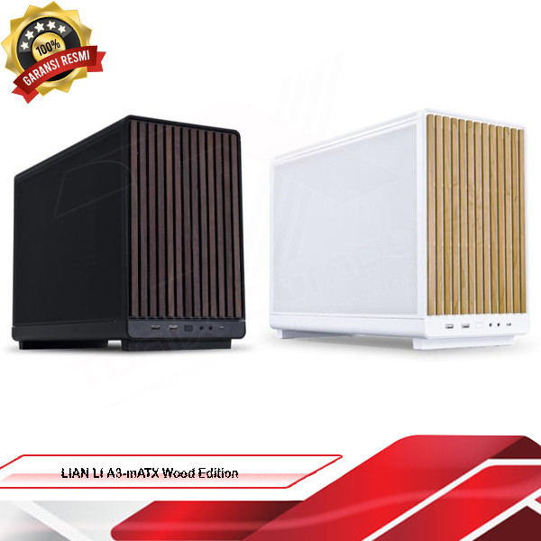 Jual LIAN LI A3-mATX Wood Edition | Side and Top Panels are Designed with Steel Mesh Case ...