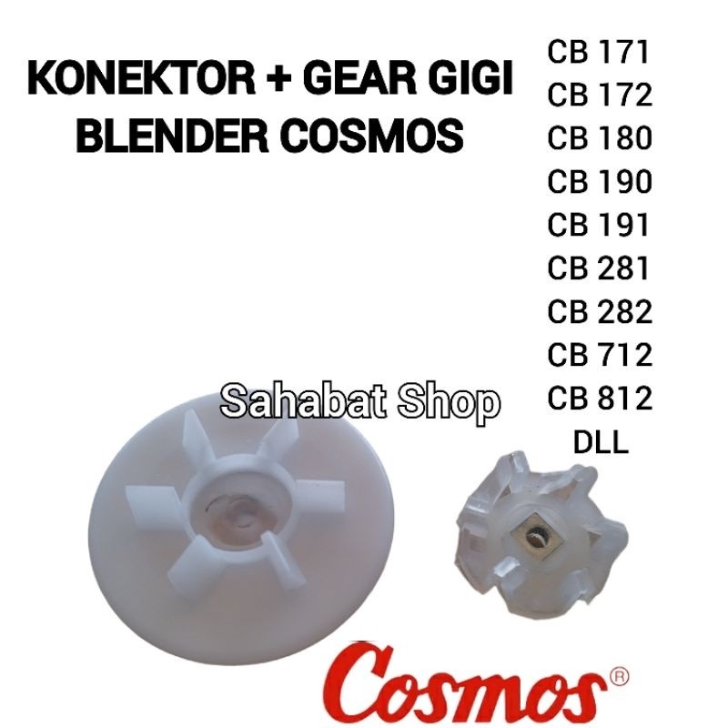 Jual KONEKTOR + GEAR GIGI BLENDER COSMOS CB 171 172 180 190 191 281 812 282 712 dll | Shopee ...