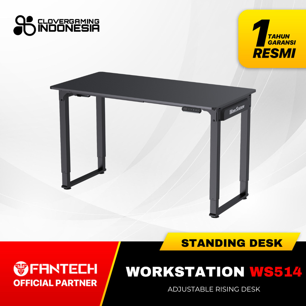 Jual Fantech WS514 WS-514 Workstation Electric Adjustable Standing Desk ...