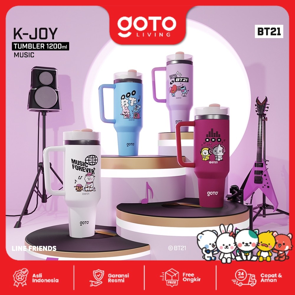 Jual Goto K-Joy X BT21 Tumbler Tahan Dingin Panas Botol Tempat Minum 1 ...