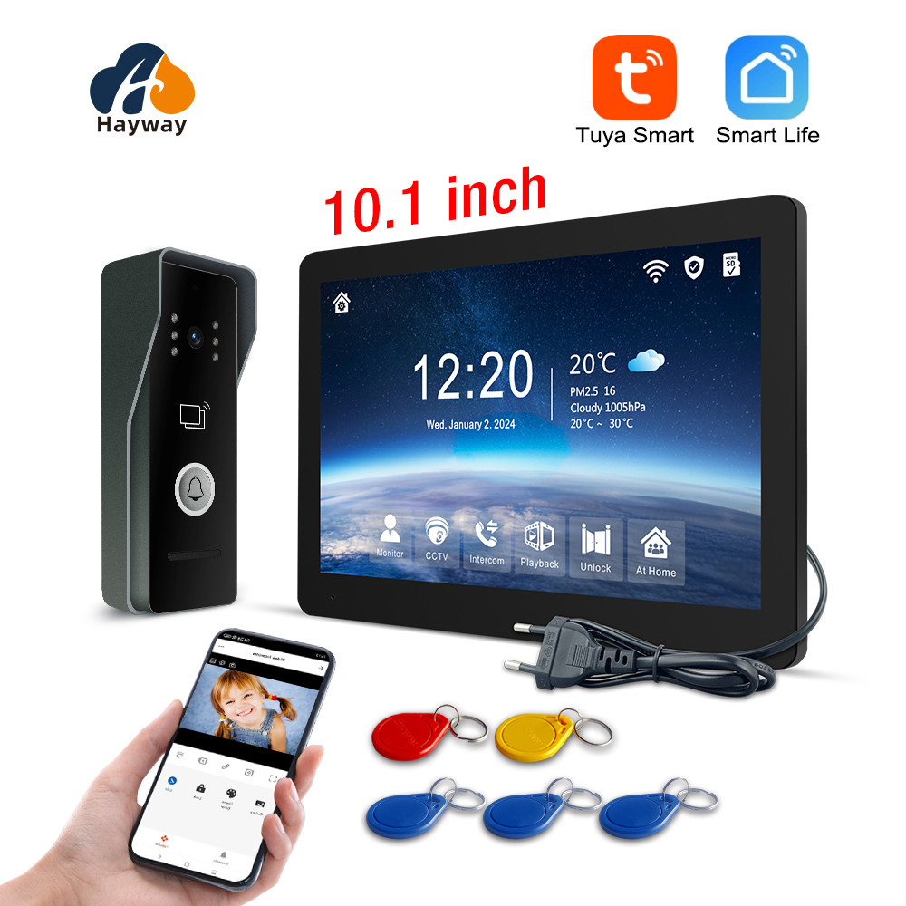Jual Hayway 10 " Tuya WiFI Smart 1080P Video Intercom System With ...