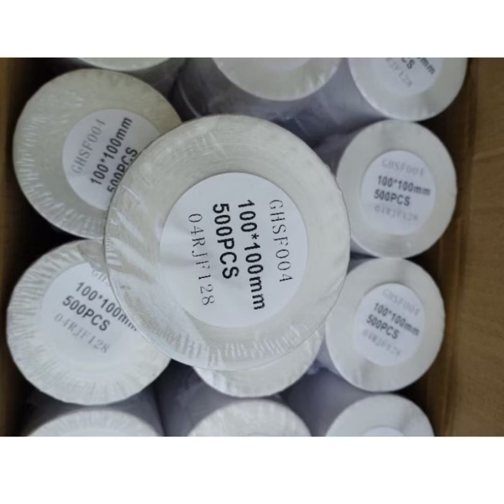 Jual Kertas Label Thermal / Kertas Resi / Roll 100x100 | Shopee Indonesia