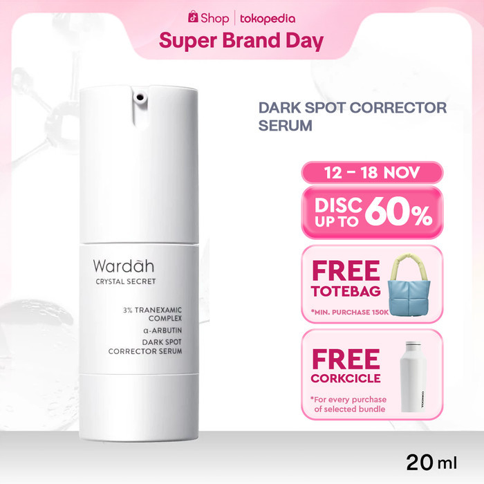 Jual Wardah Crystal Secret Dark Spot & Brightening Serum 20 ml - Mencerahkan | Shopee Indonesia