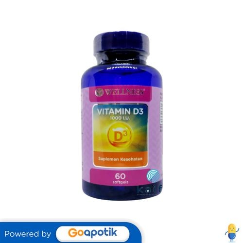 Jual Wellness Vitamin D3 1000 Iu Botol 60 Kapsul | Shopee Indonesia