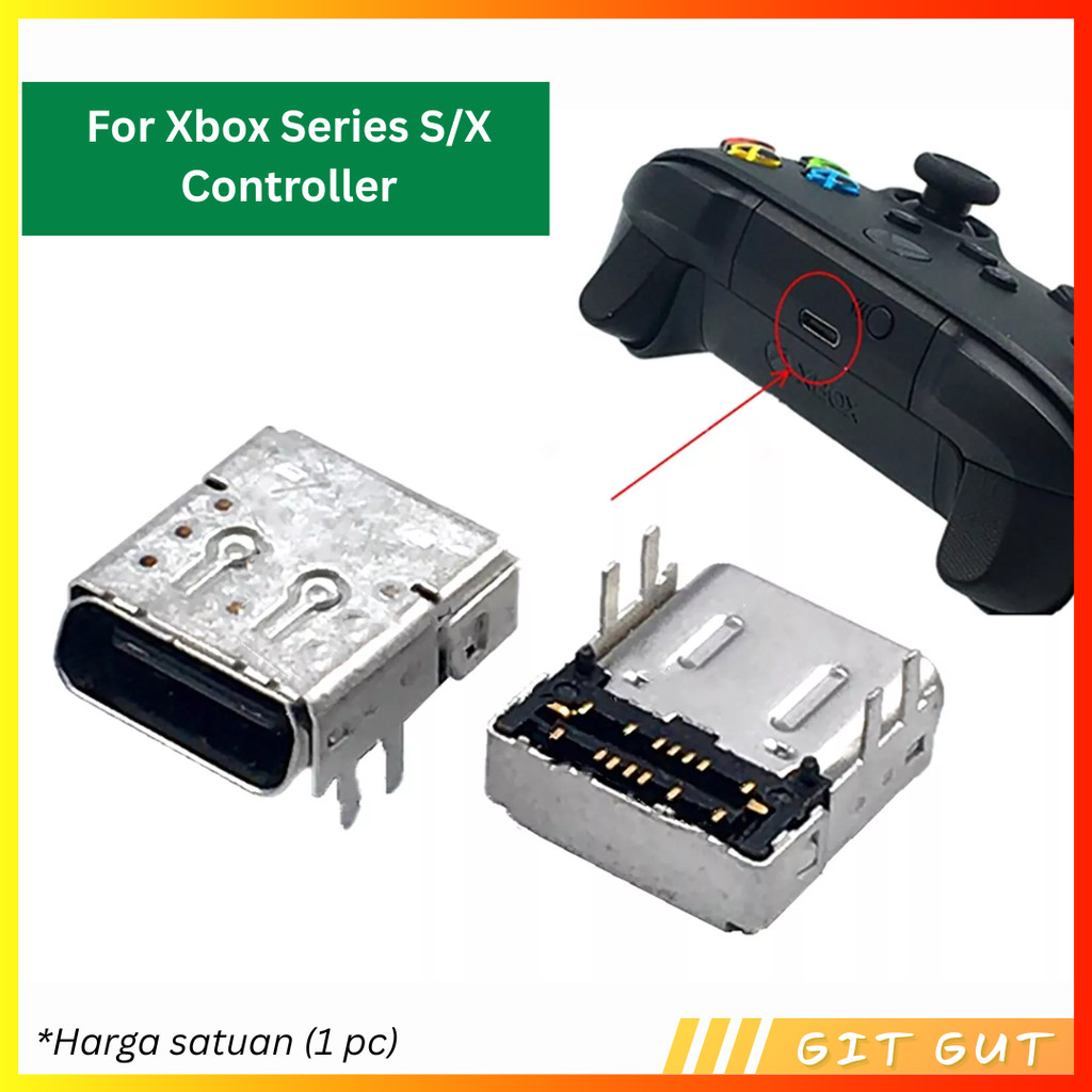 Jual Xbox Series S X Controller Charging Port Type C Socket Soket Replacement | Shopee Indonesia