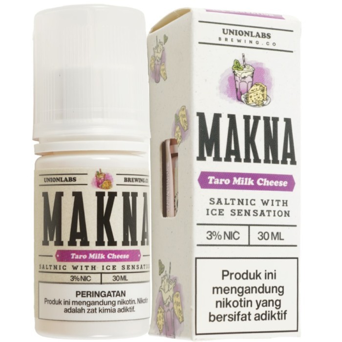 Jual Liquid Vape Makna V2 Ice Taro Milk Cheese Saltnic 30MG 30ML By ...