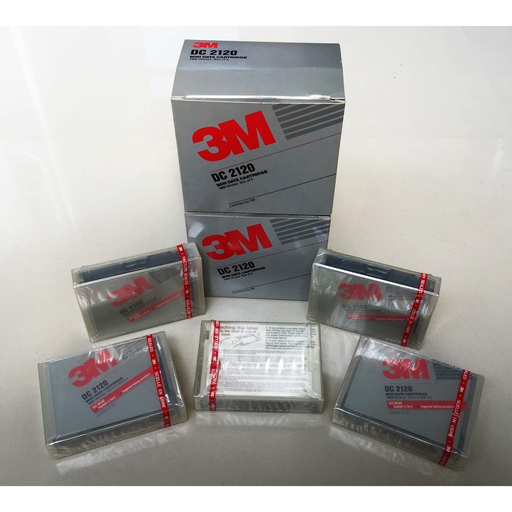 Jual Mini Data Cartridge Tape 2-Pack 3M DC2120 120MB 120 Minutes ...