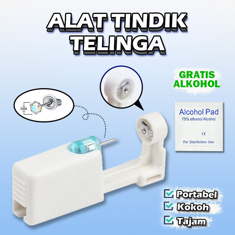 Jual Dispossible Alat Tindik Telinga Kuping Hidung Piercing Steril ...