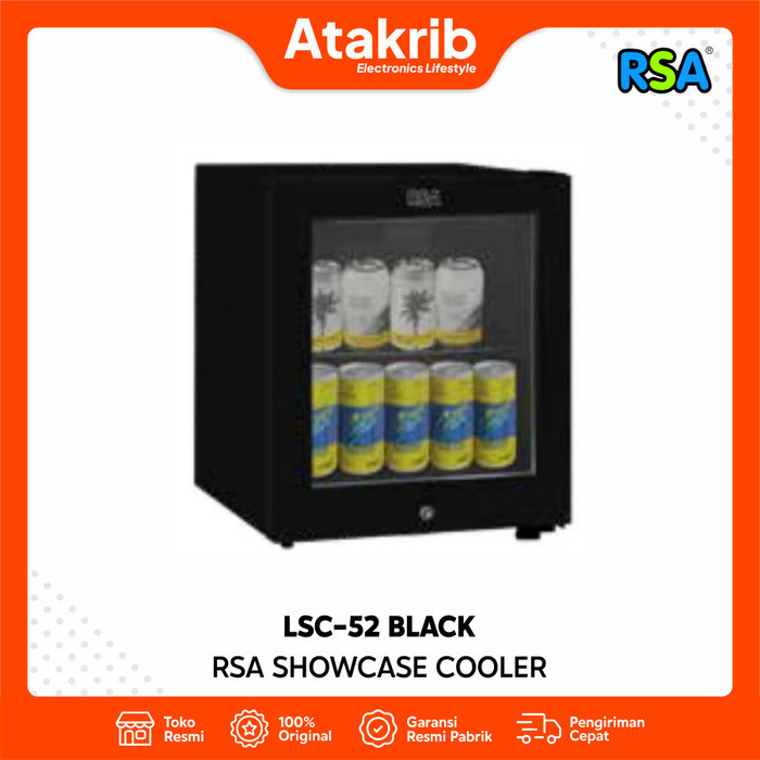 Jual RSA SHOWCASE COOLER LSC-52 BLACK 52 Liter | Shopee Indonesia