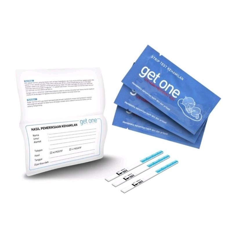 Jual GET ONE Test Pack Strip Onemed Testpack HCG Alat Tes Kehamilan ...